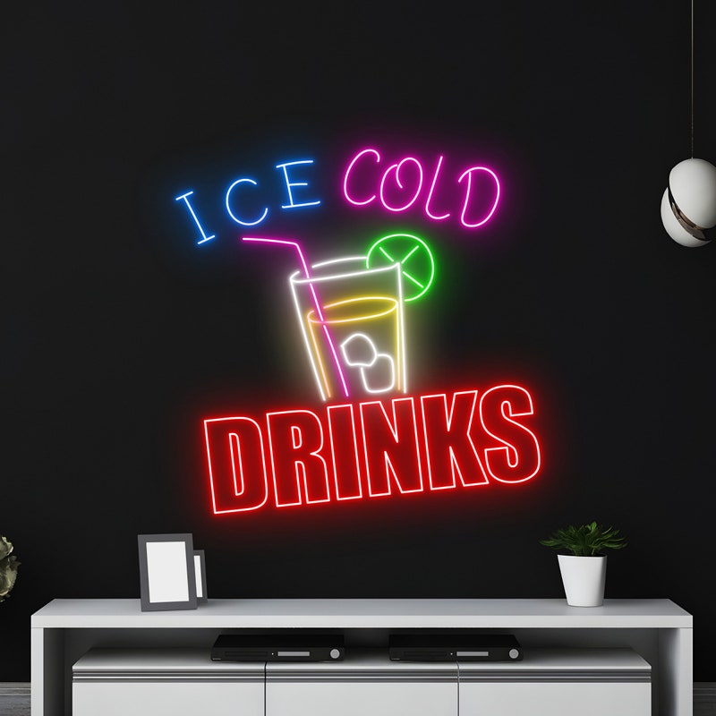 Cold Drinks Sign - Etsy