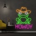 Cowboy Frog Neon Sign, Cowboy Frog Led Sign, Cowboy Frog Howdy Neon ...