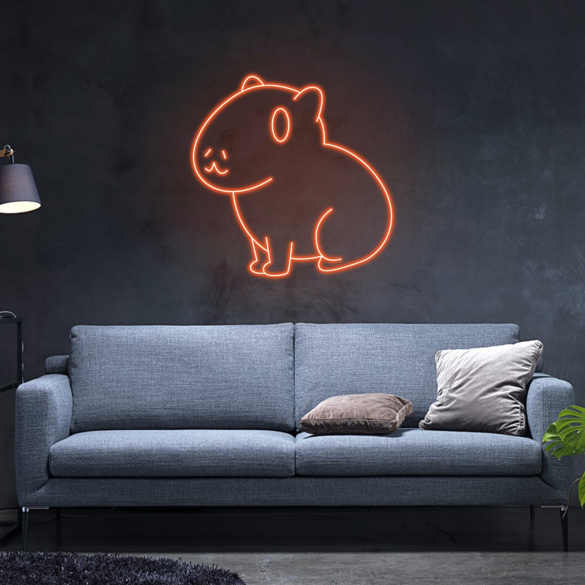 Capybara Animal Neon Sign, Capybara Led Neon Gift, Capybara Neon Light ...