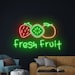 Fresh Fruit Neon Sign, Fresh Fruit LED Light, Fresh Fruit Neon Light ...