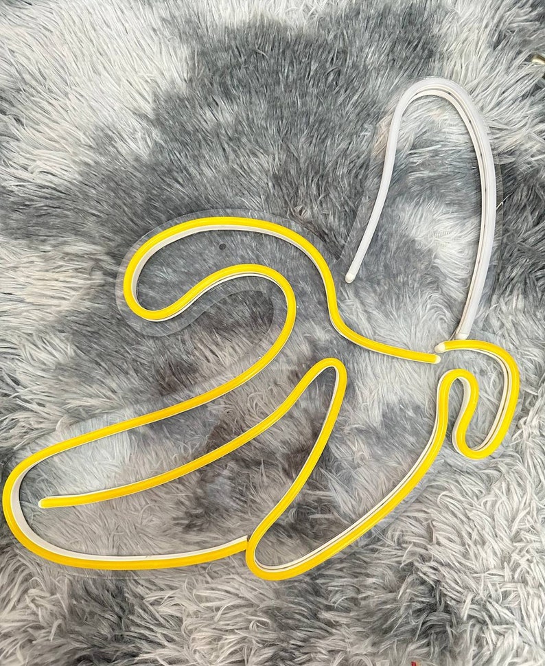 Banana Fruit Led Sign Banana Neon Sign Wall Decor Banana - Etsy