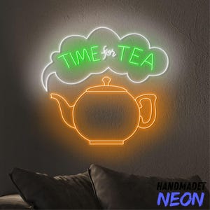 Time for Tea Neon Sign, Tea Time Led Sign, Tea Cup Neon Light, Tea ...