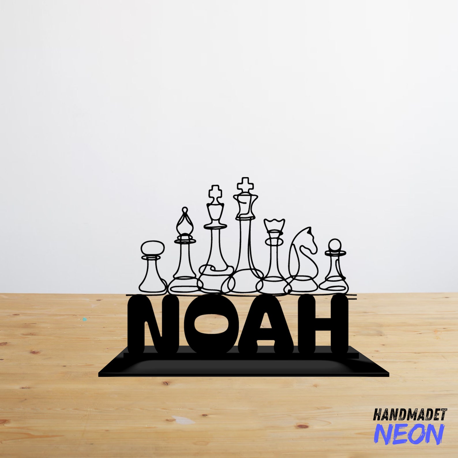 Custom Chess Table Decor, Chess Piece Metal Shelf Decor Home, Chess ...