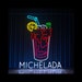 Michelada Neon Sign, Michelada Neon Light, Michelada Cocktail LED Light ...