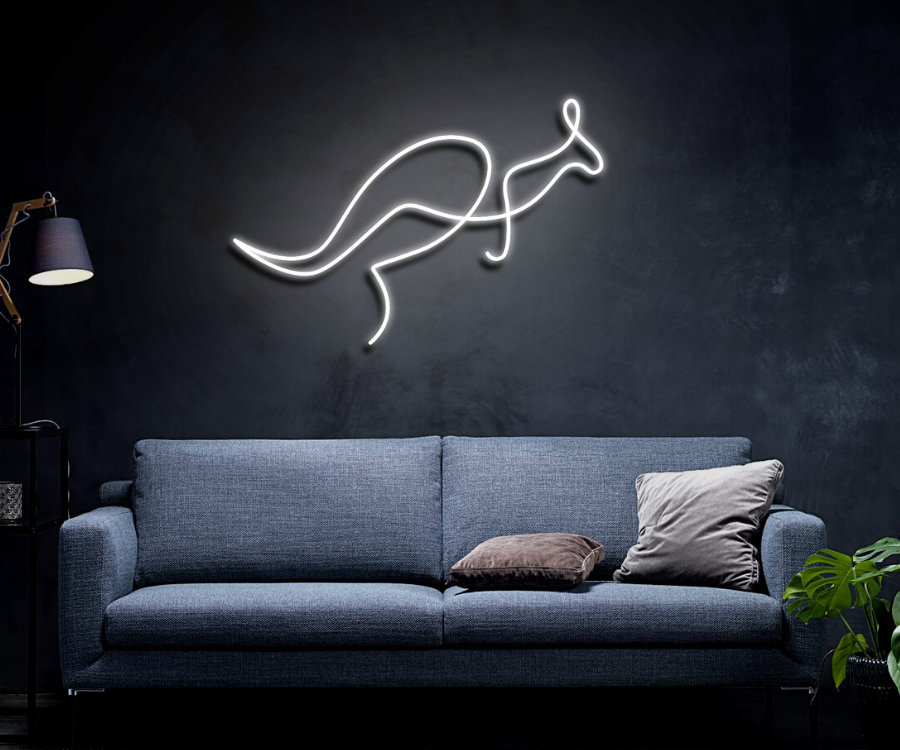 Kangaroo Neon Sign Kangaroo Led Sign Home Decor Custom Neon - Etsy
