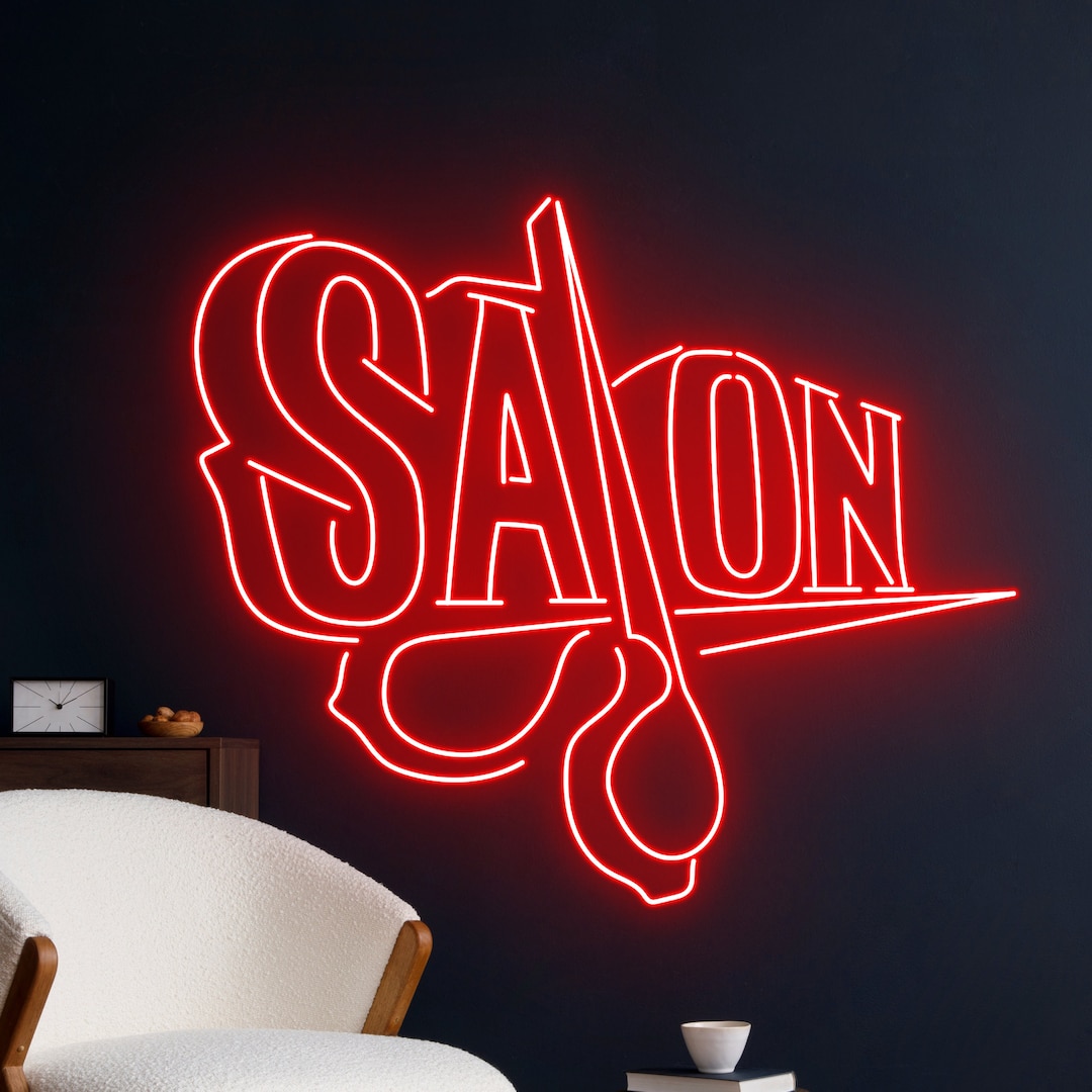 Hair Salon Led Sign, Barber Neon Sign, Hair Studio Led Light, Hair ...