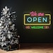 OPEN Neon Signs Handmade Custom LED Neon Sign, Open LED Sign Light Neon ...