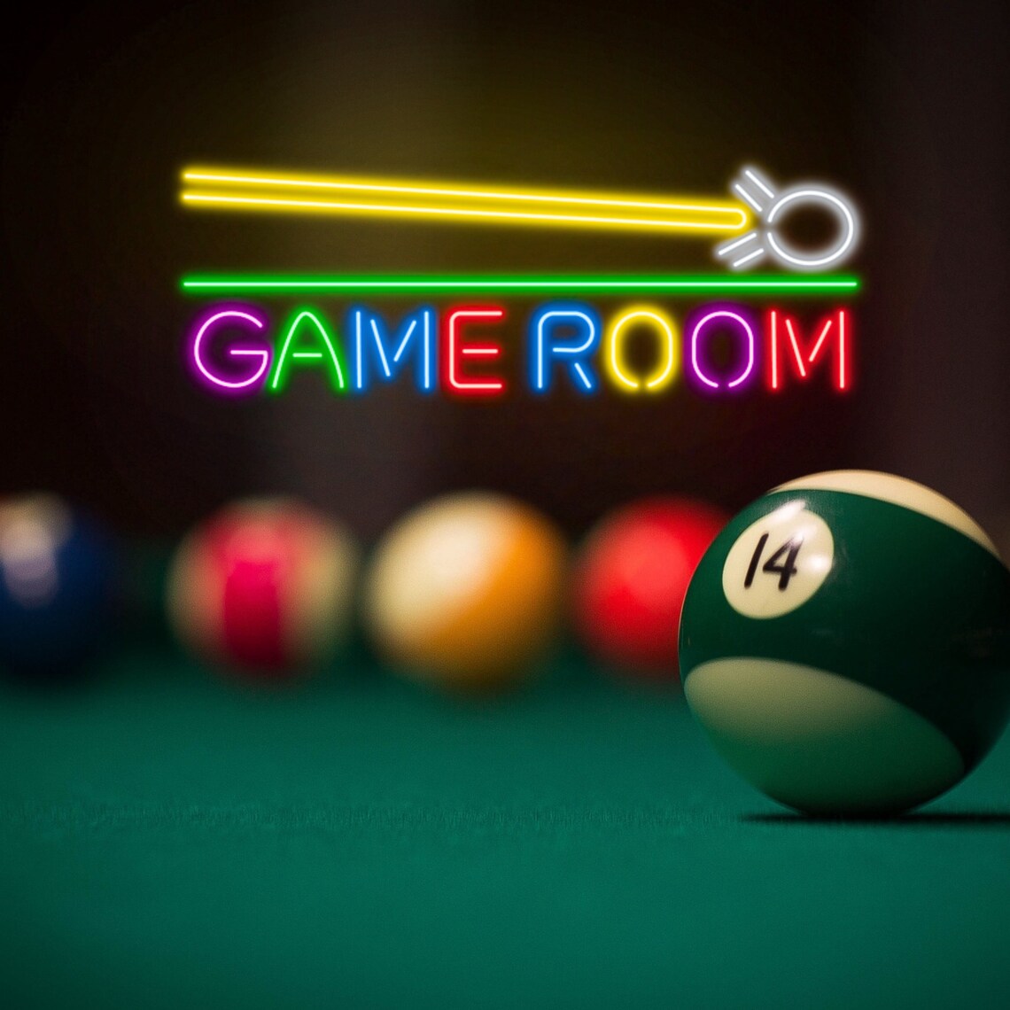 Game Room Led Sign Game Room Led Sign Billiard Neon Sign - Etsy