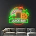 Juice Bar Neon Sign, Juice LED Light, Juice Fresh Fruit Neon Light, Bar ...