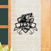 Personalized Bass Fish House Number, Fishing Home Number Metal Wall ...