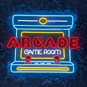 Arcade Game Room Led Sign, Arcade Neon Sign, Wall Decor, Game Room Neon ...