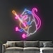Possum Playing Banjo Neon Sign, Possum Banjo Led Sign, Possum Play ...