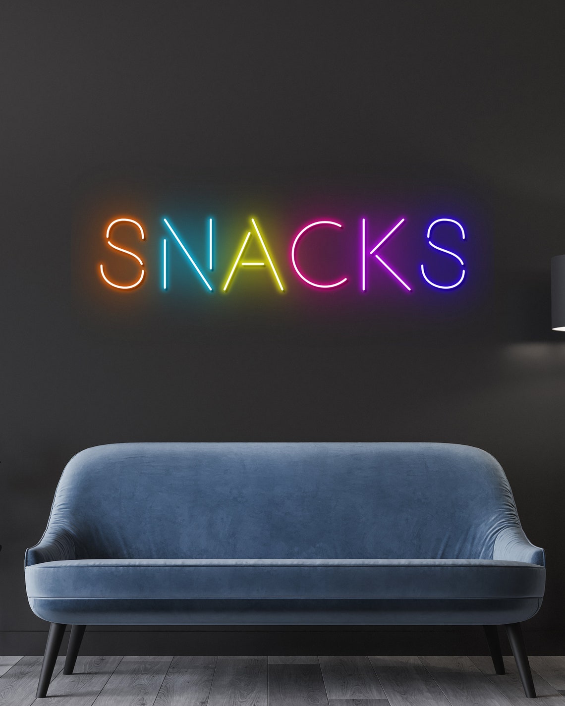 Snacks Neon Sign, Snacks Led Signs, Snacks Wall Led Lights, Wall Decor ...