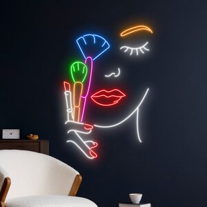 Make up Artist Neon Sign, Cosmetics Neon Light, Beauty Product Led Sign ...