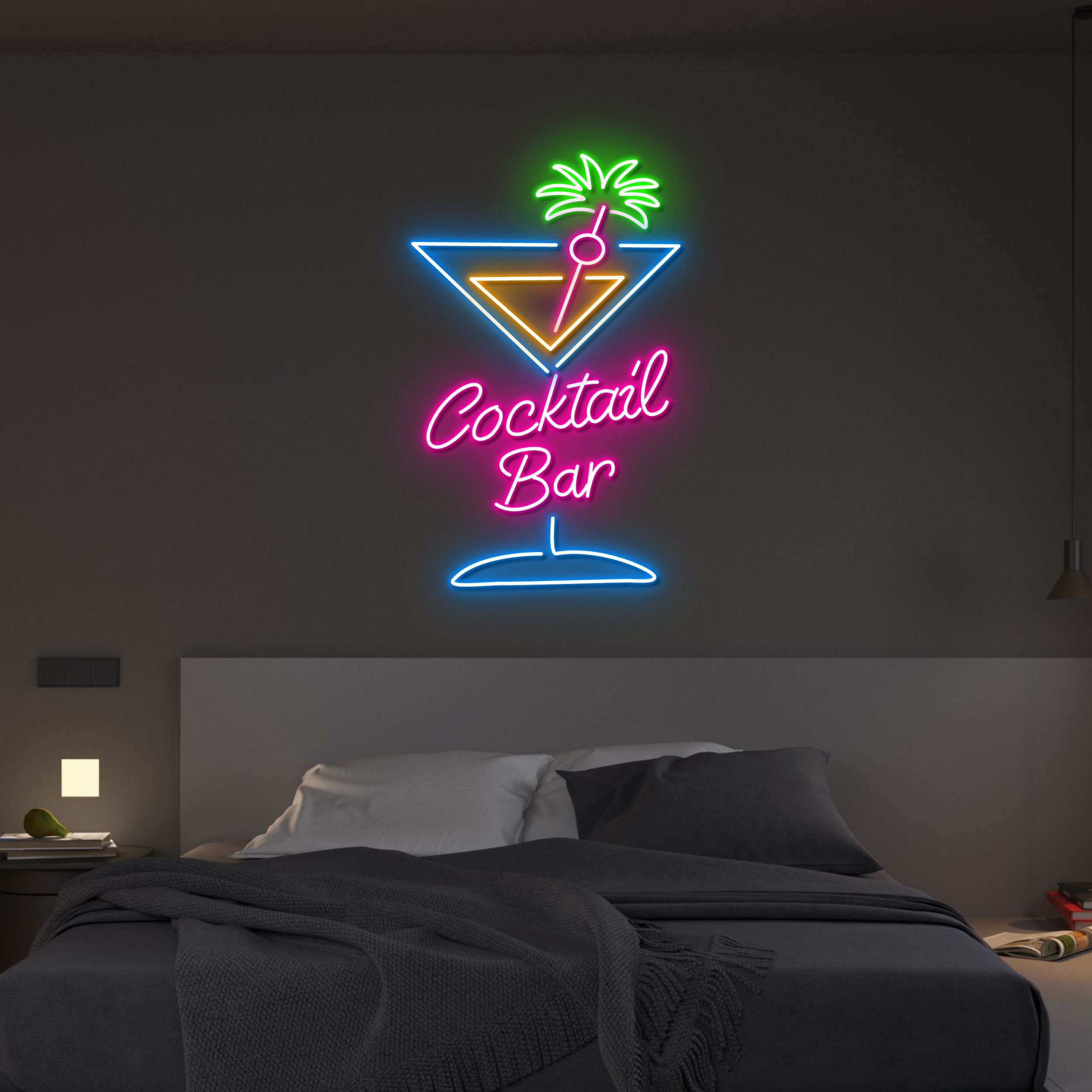Cocktails Led Sign Pub Led Sign Wall Decor Cocktails Neon - Etsy Australia