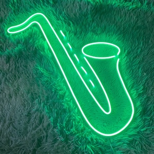 Saxophone Led Sign Saxophone Neon Sign Wall Decor - Etsy