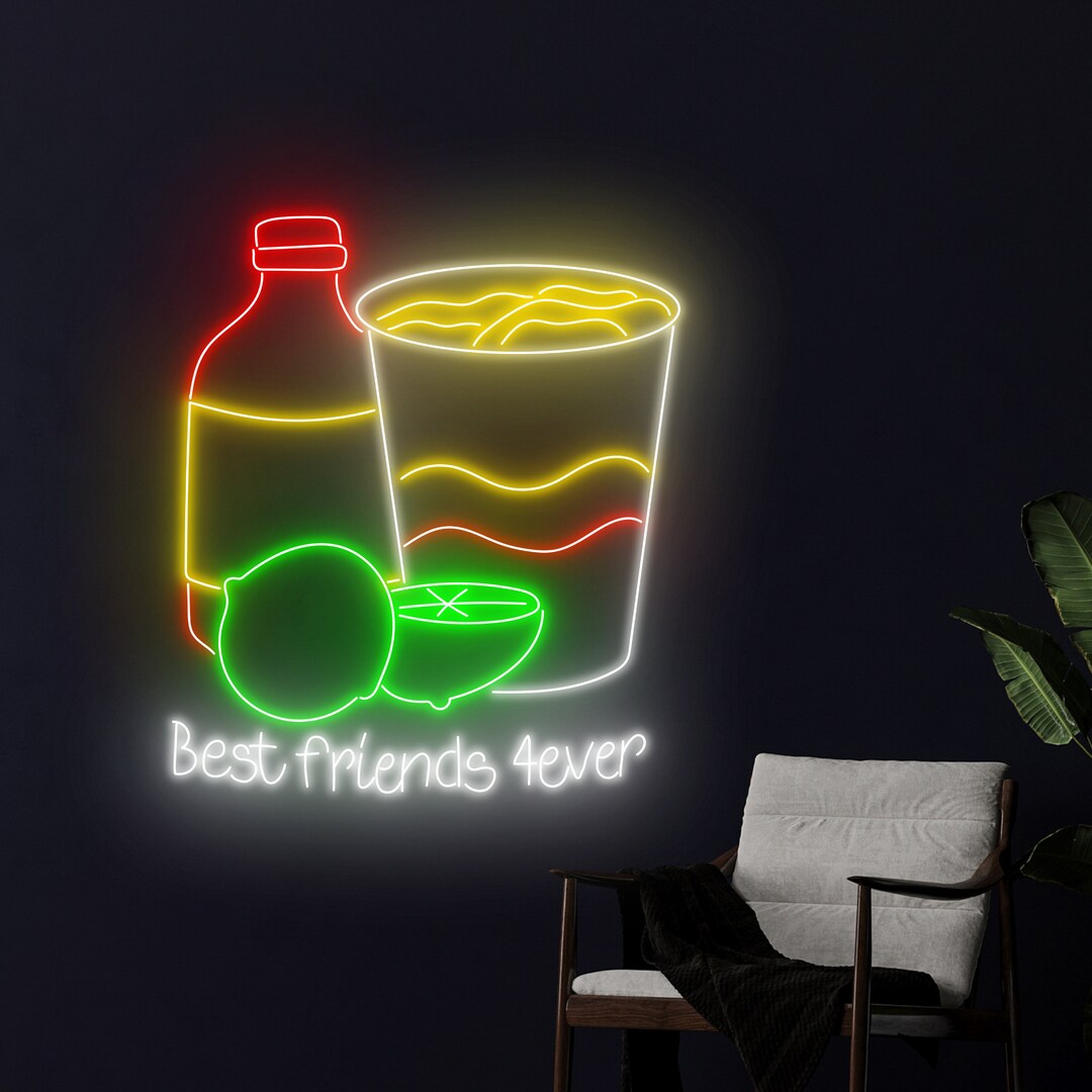 Best Friends 4ever Neon Sign, Maruchan Ramen Noodle Led Sign, Valentina ...
