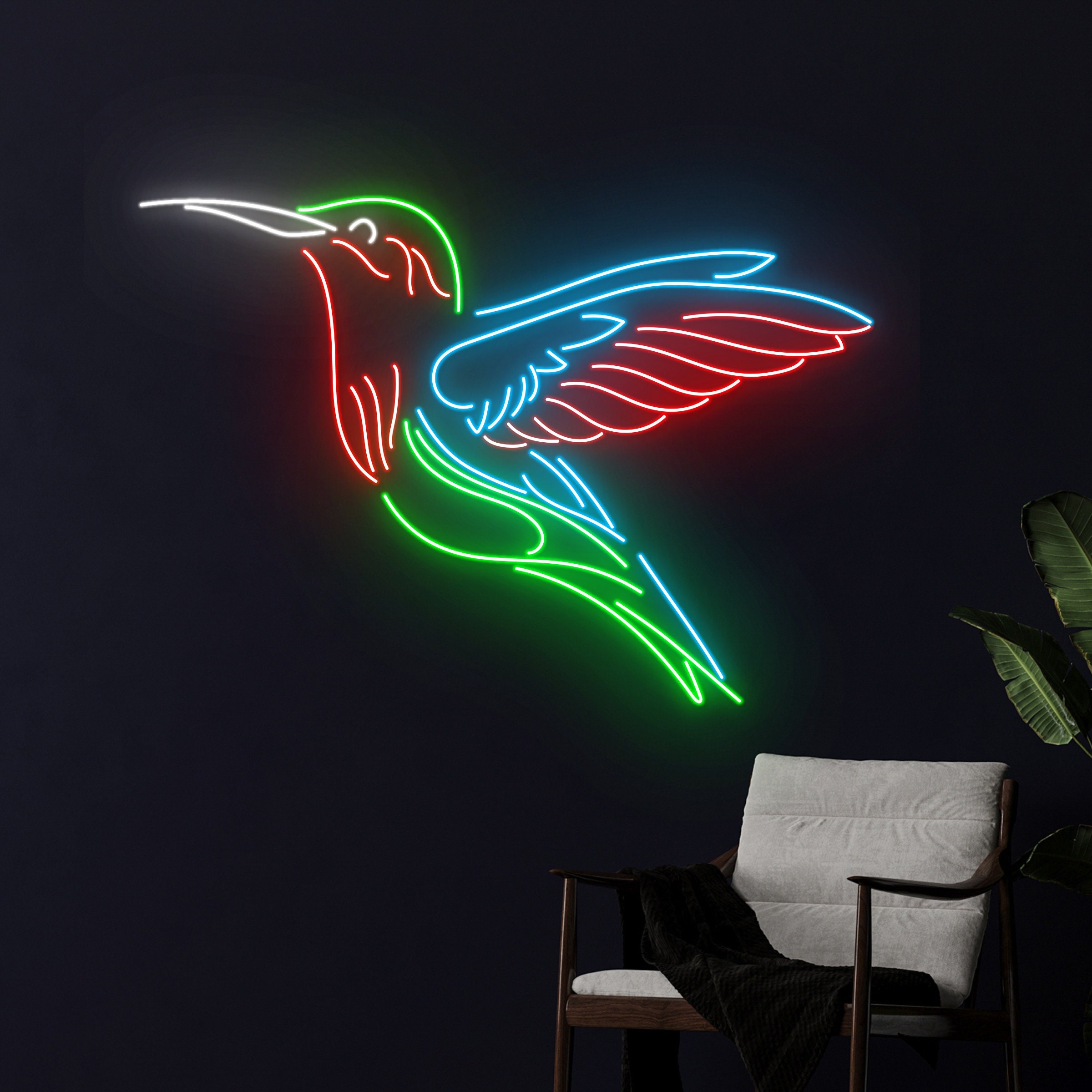 Hummingbird Led Sign, Hummingbird Bird Neon Light, Hummingbird Neon ...