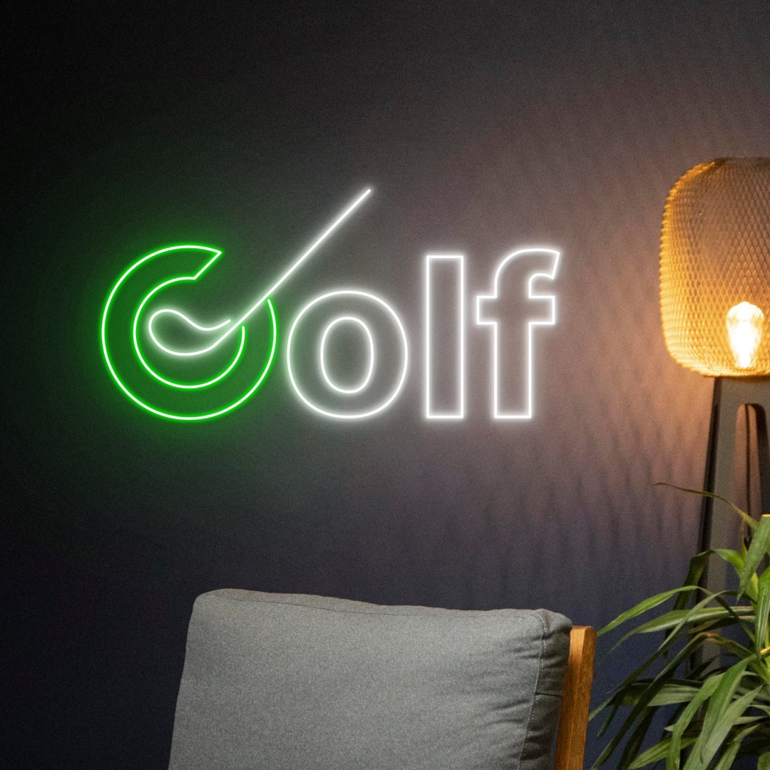 Custom Golf Neon Sign, Golfer LED Light, Golfing LED Sign, Golf Ball ...