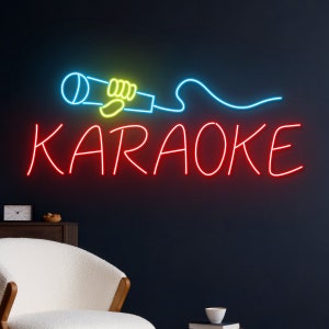 Karaoke Neon Sign, Karaoke Bar Neon Sign, Karaoke Club Neon Sign ...