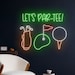 Let's Par Tee Golf Neon Sign, Golfer LED Light, Golfing LED Sign, Golf ...