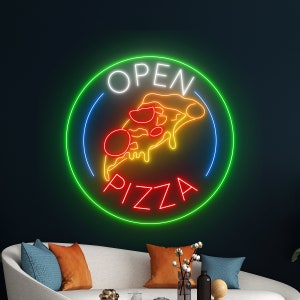 Pizza Open Restaurant Neon Sign, Pizza Neon Light, Pizza Led Light ...