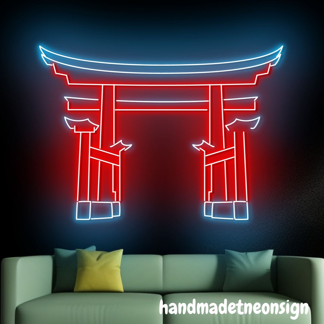 Torii Gate Neon Sign, Torii Gate Led Sign, Torii Gate Japan Neon Light ...