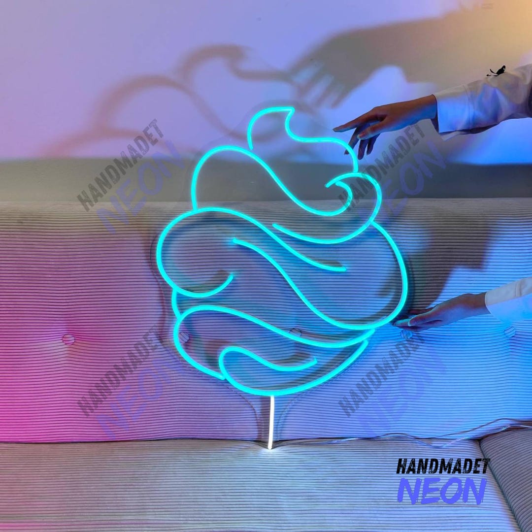 Cotton Candy Neon Sign, Candy Stick Led Sign, Candy Neon Light, Sweet ...