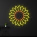 Sunflower Neon Light, Sunflower Flower Led Light, Flower Led Sign ...