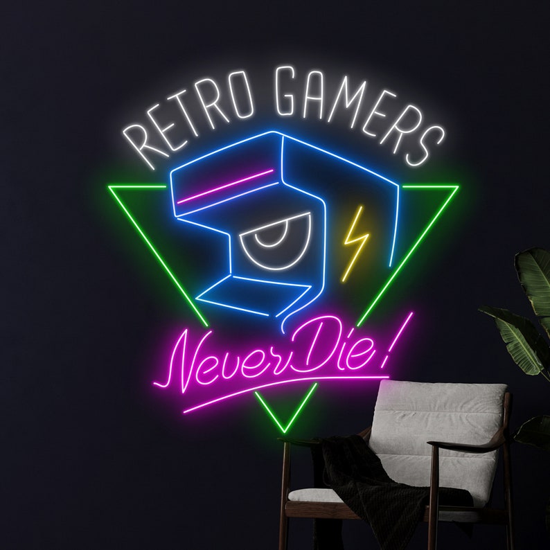 Arcade Game Machine Neon Sign, Game Machine Led Sign, Arcade Led Light ...