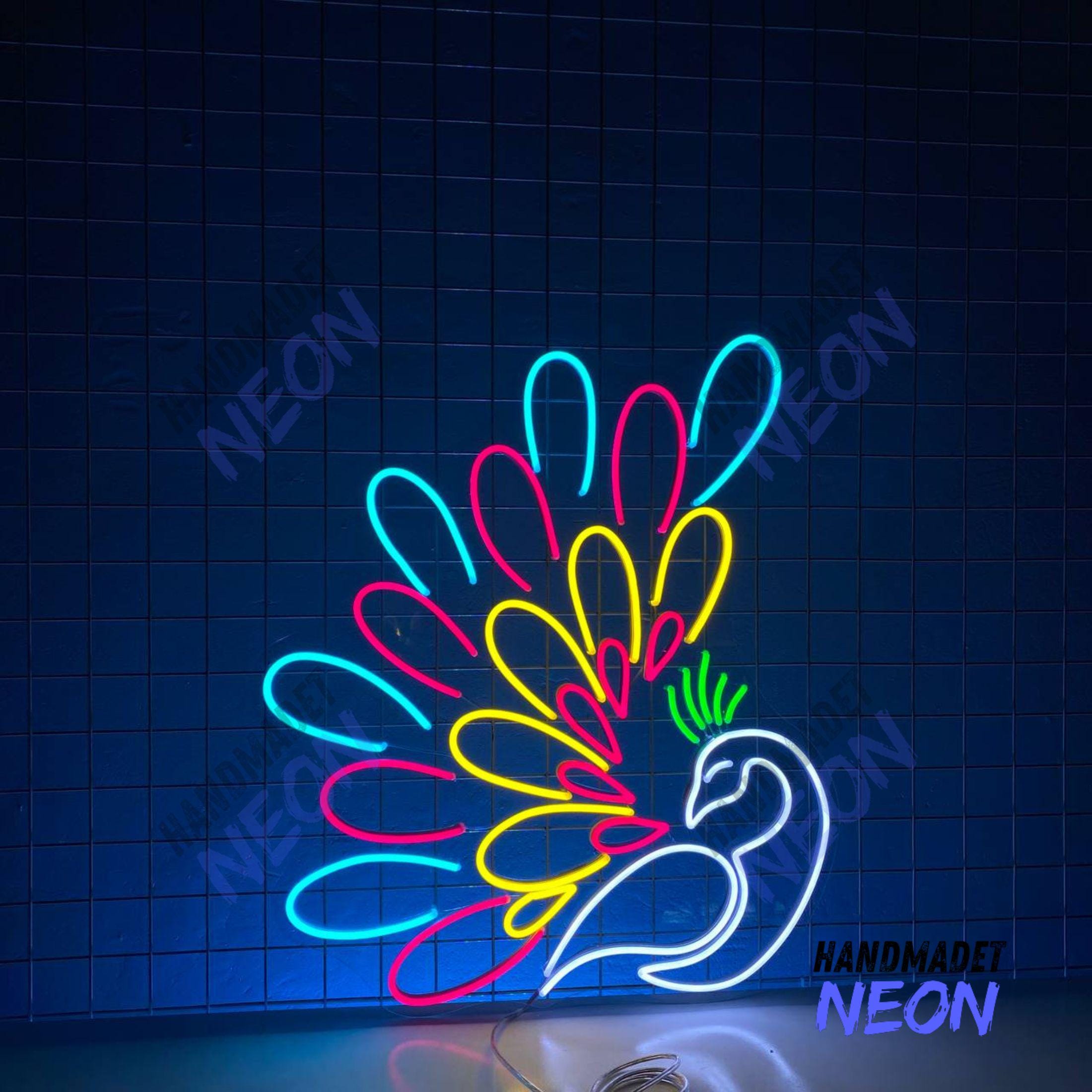 Peacock Neon Light, Peacock Led Light, Peacock Led Sign, Peacock Neon ...