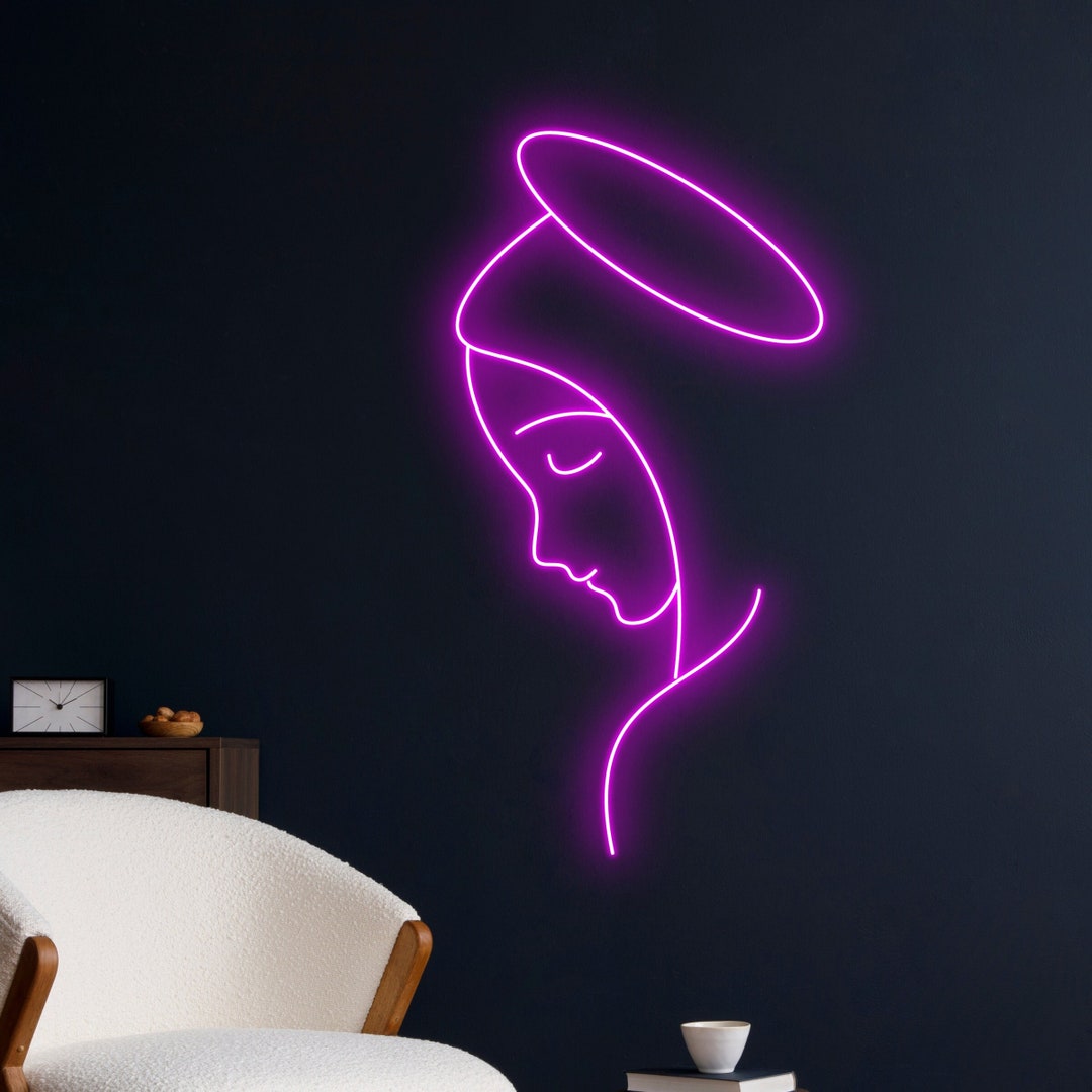 Maria Neon Sign, Mary Led Sign, Blessed Mother Neon Light, Mother of ...