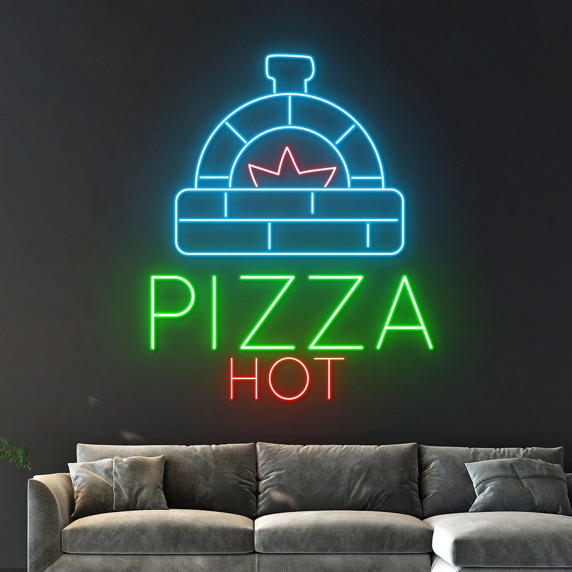 Pizza Hot Neon Sign, Pizza Oven Neon Light, Pizza Led Light, Pizza ...