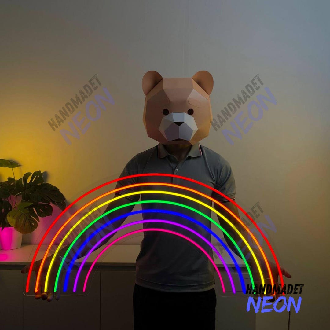 Beautiful Rainbow Led Sign, Beautiful Rainbow Neon Sign, Wall Decor ...