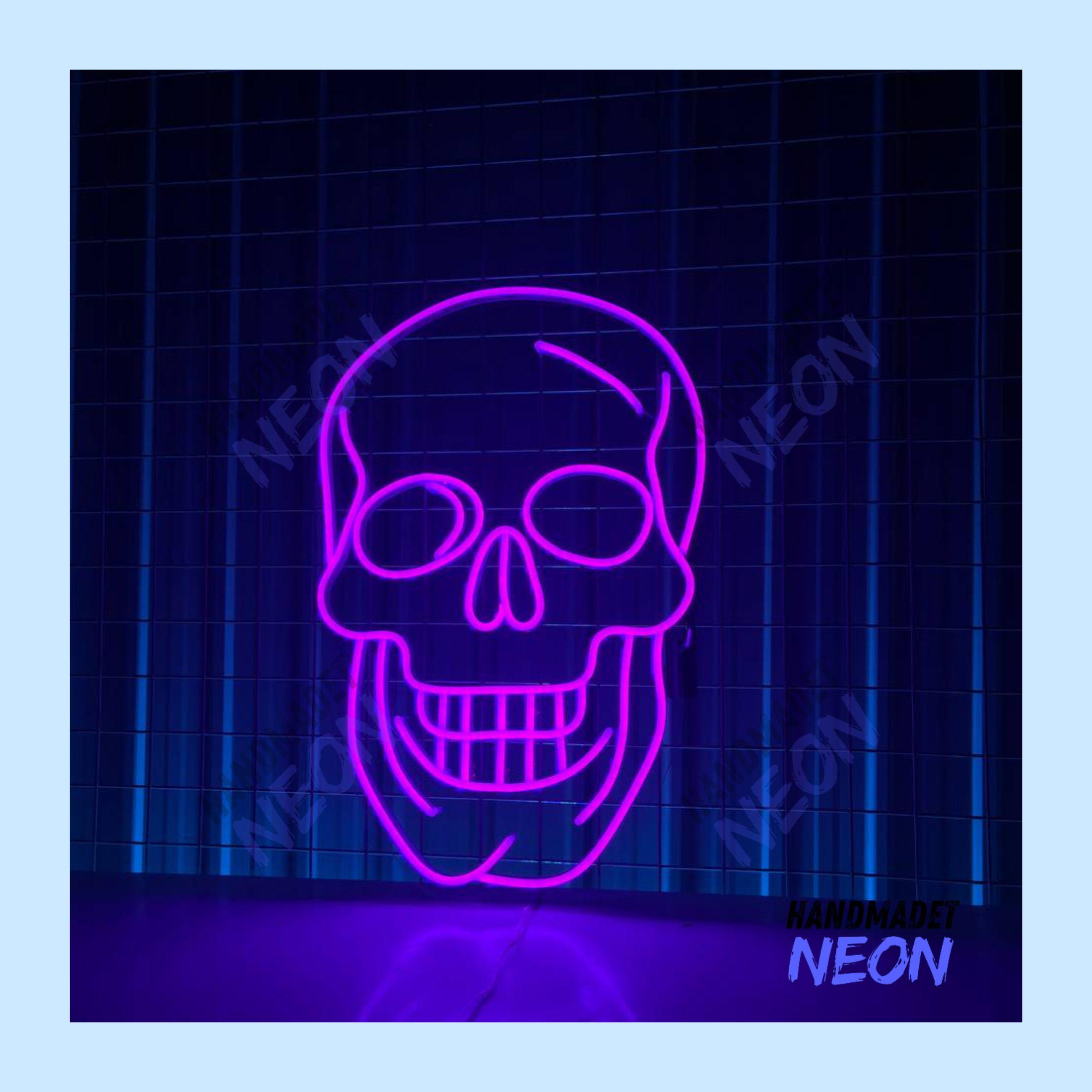 Skull Led Sign, Skull Halloween Led Sign, Wall Decor, Bar Neon Sig ...