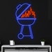 Custom Barbecue Grill Neon Light BBQ Neon Sign Fire Burning - Etsy
