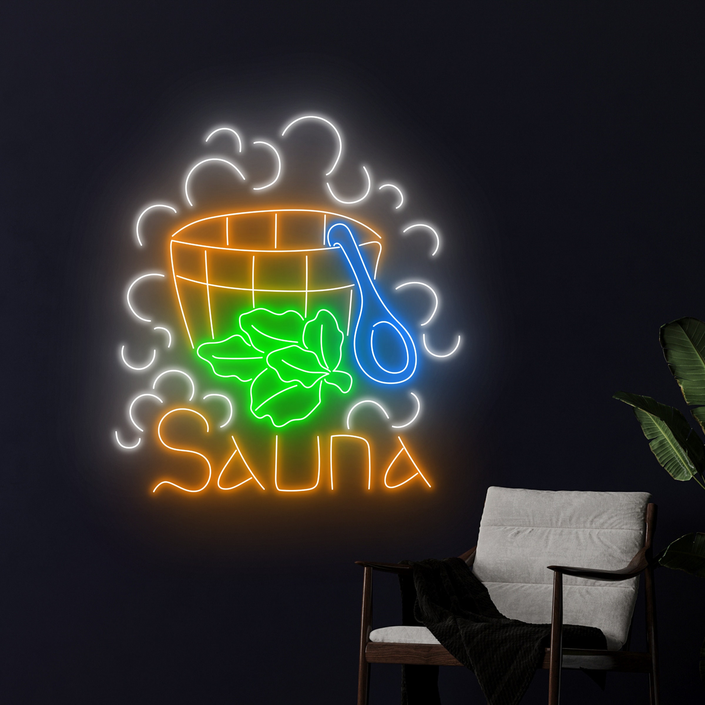 Sauna Room Neon Light, Sauna Neon Sign, Sauna Bath Led Lights, Custom ...