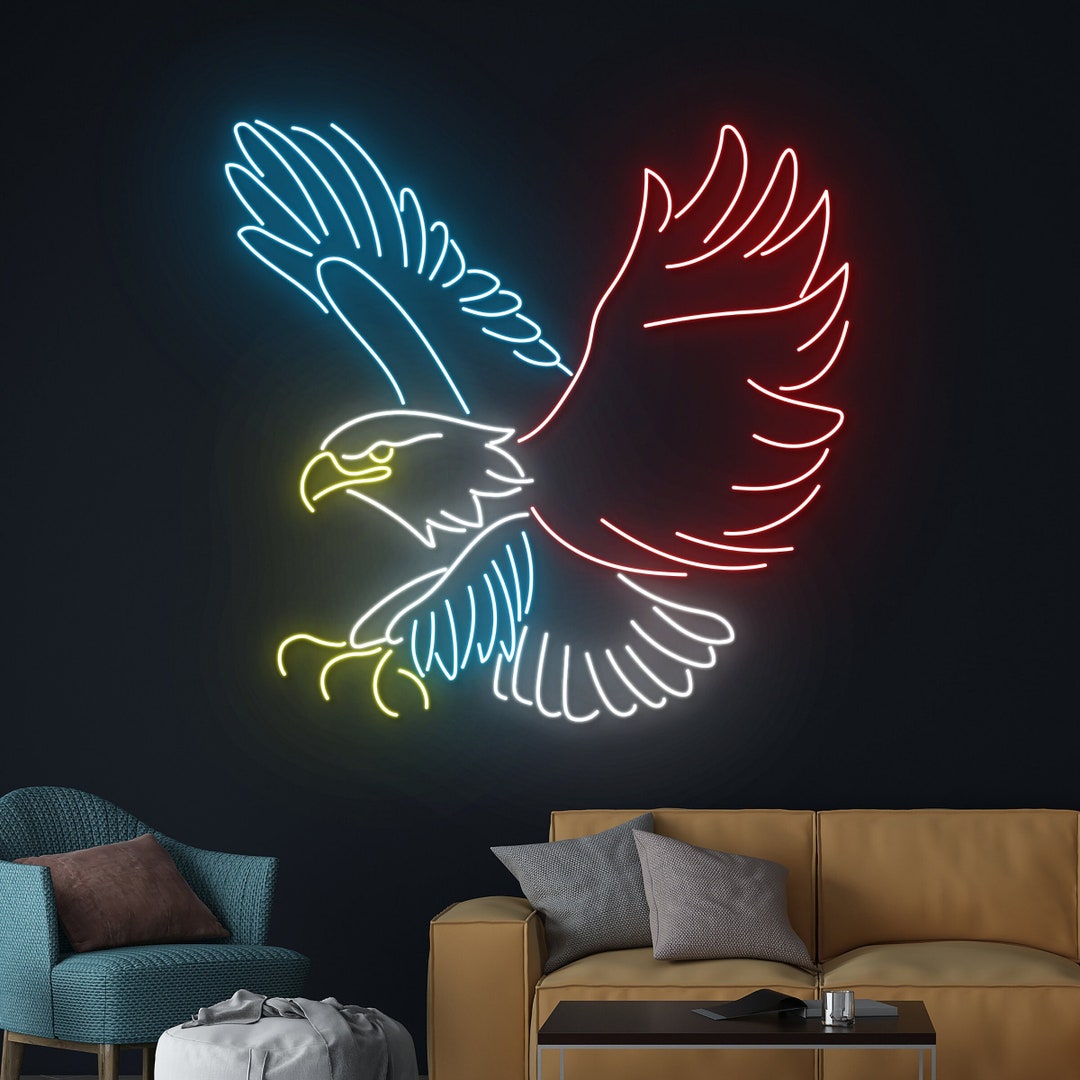 Eagle Neon Light, Eagle Led Light, Eagle Bird Led Sign, Eagle Bird Neon ...
