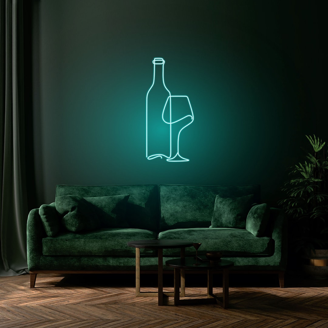 Custom Wine Neon Sign Lights | Personalized LED Wall Decor | Wine Lover ...