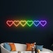 Heart LGBT Neon Sign, Pride Led Sign, Heart LGBT Neon Light, LGBT Pride ...