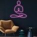 Buddha Neon Sign Yoga Led Decor Buddhist God Led Light Sign - Etsy