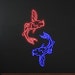 Two Koi Fish Led Sign, Koi Fish Led Sign, Wall Decor, Koi Neon Sign ...