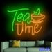 Tea Time Neon Sign, Tea Time Led Sign, Tea Cup Neon Light, Tea Store ...