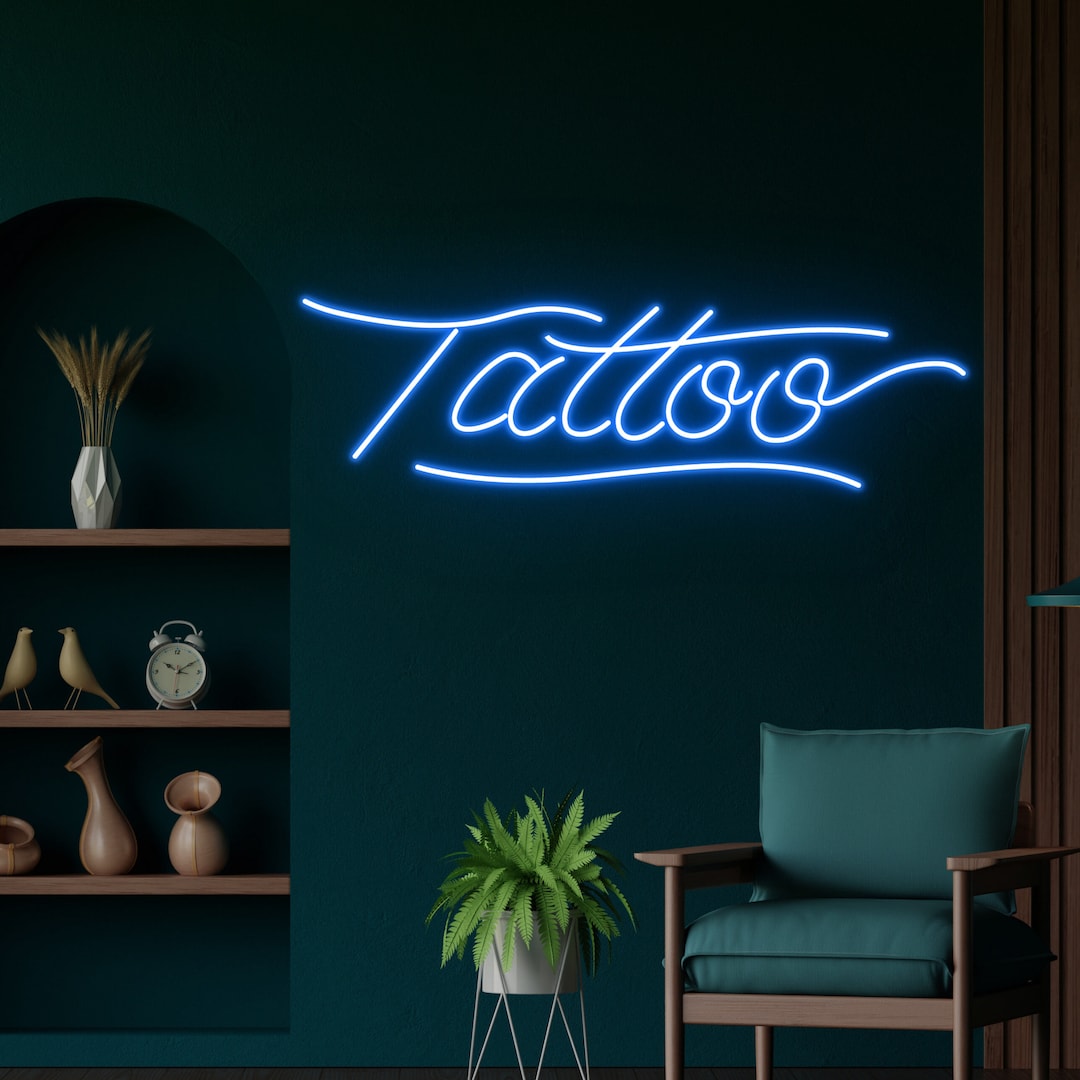 Tattoo Led Sign Tattoo Neon Sign Wall Decor Bar Neon Sign - Etsy