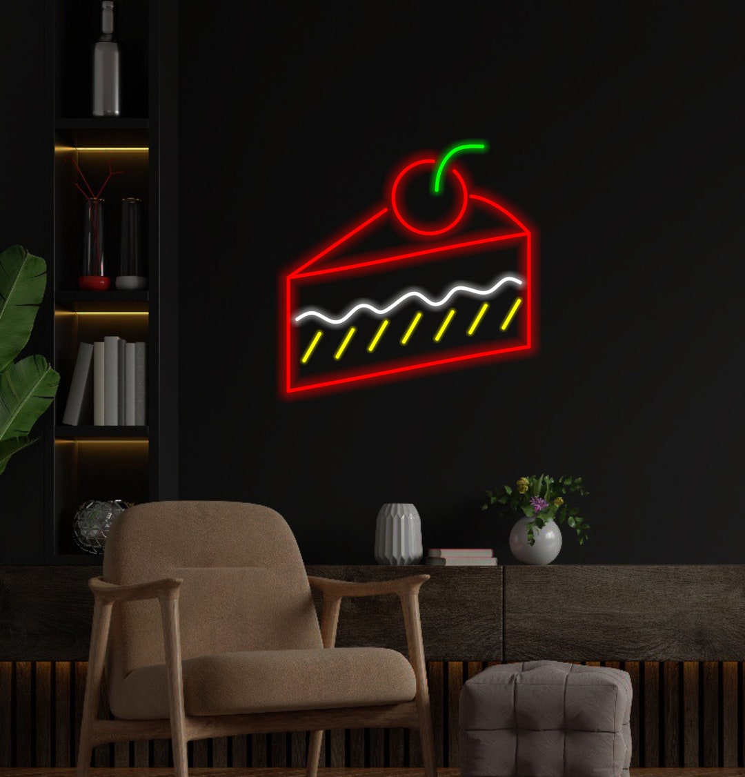 Cake Neon Sign Cake Led Neon Sweet Shop Led Light Custom - Etsy