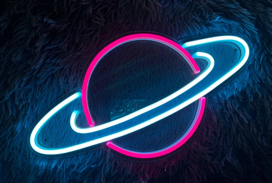 New Planet Neon Sign, Planet Led Sign, Logo Neon Sign, Wall Decor ...