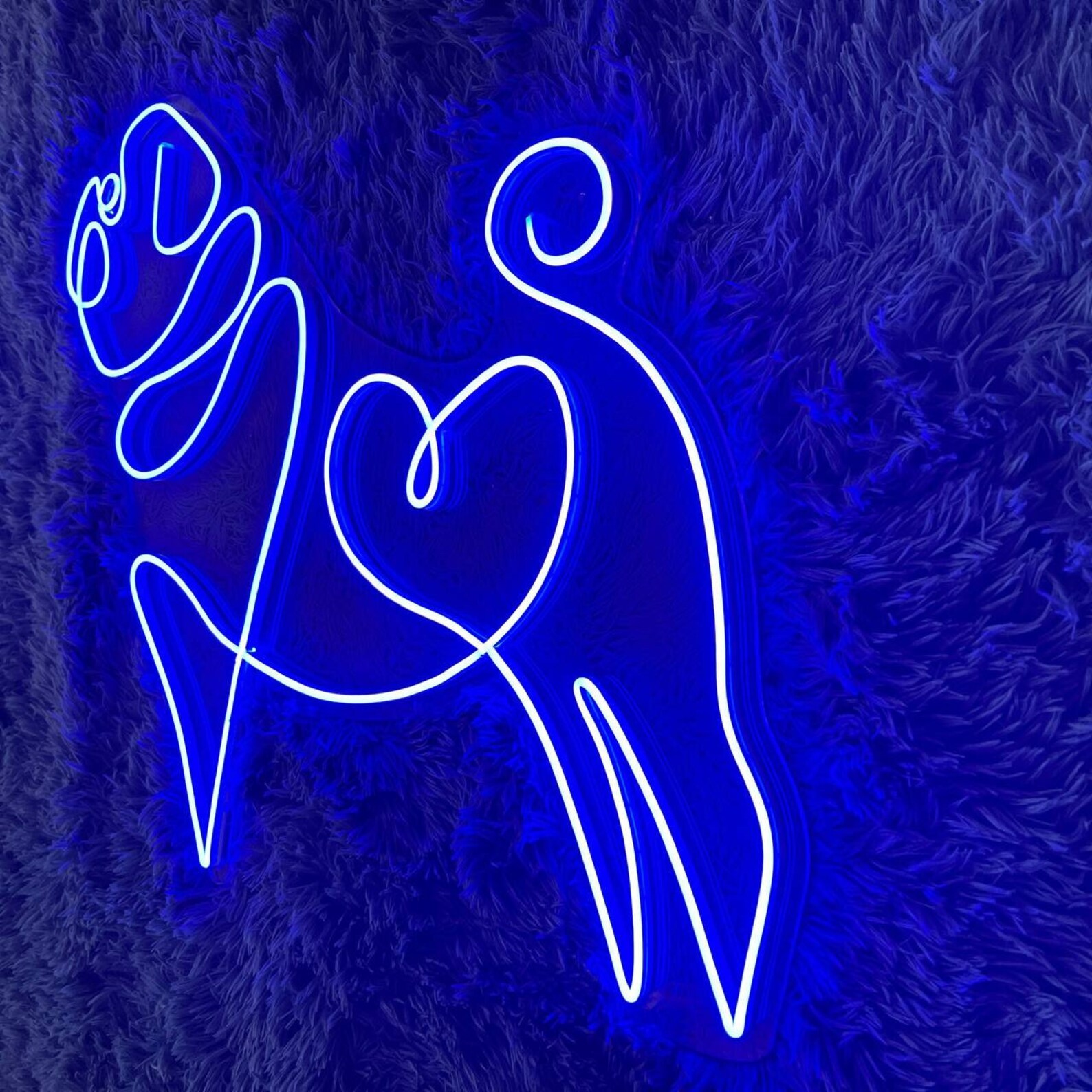 Pug Neon Sign,animal Neon Sign,led Neon Sign,cute Neon Sign,neon Wall ...