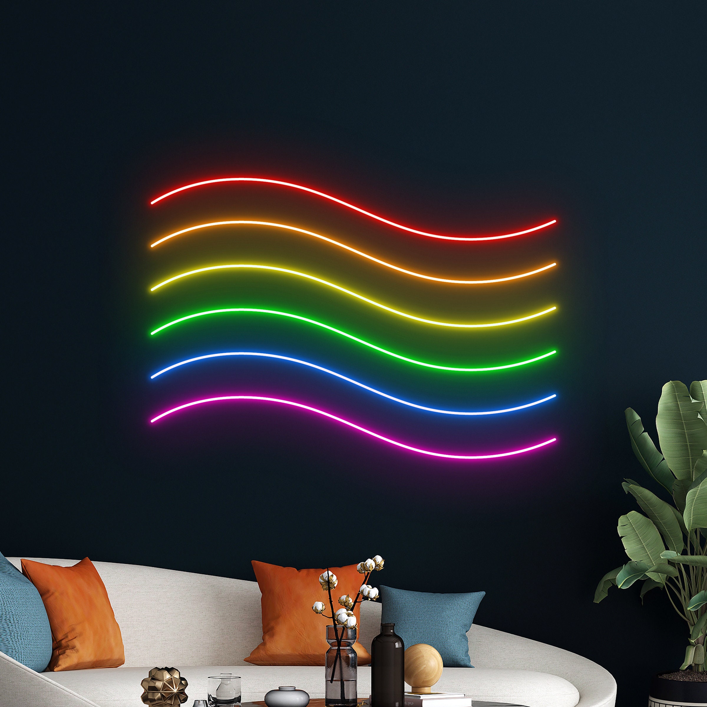 Pride Flag Neon Led Light, Pride Flag Light Decor, Flag LGBT Neon Light ...