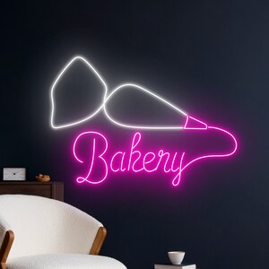 Bakery Neon Sign, Icing Bag Neon Light, Open Bakery Led Light, Bakery ...