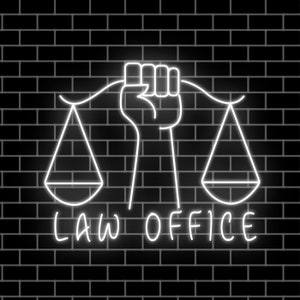 Personalized Law Office Neon Sign, Custom Scales of Justice Neon Lights ...